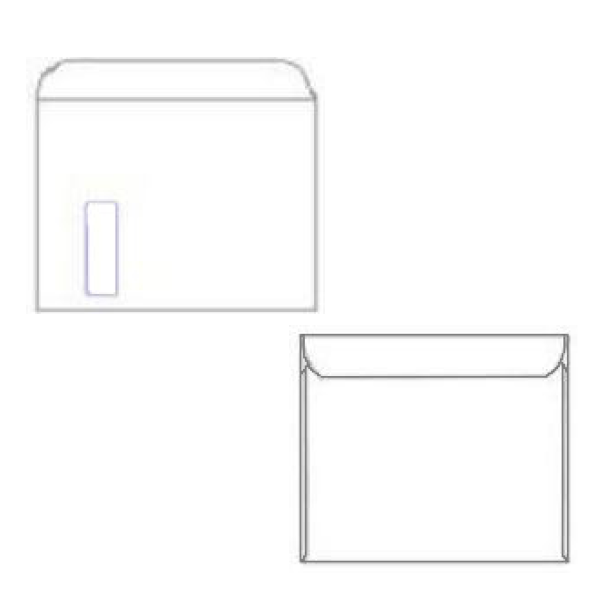(0904-b) 9 x 12 Standard Window Booklet Envelope – Blank